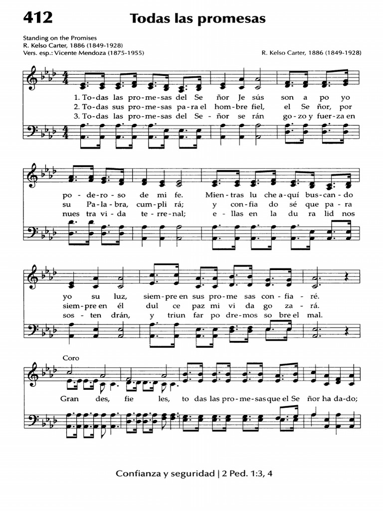 Nuevo Himnario Adventista Con Partituras Todas Las Promesas | PDF