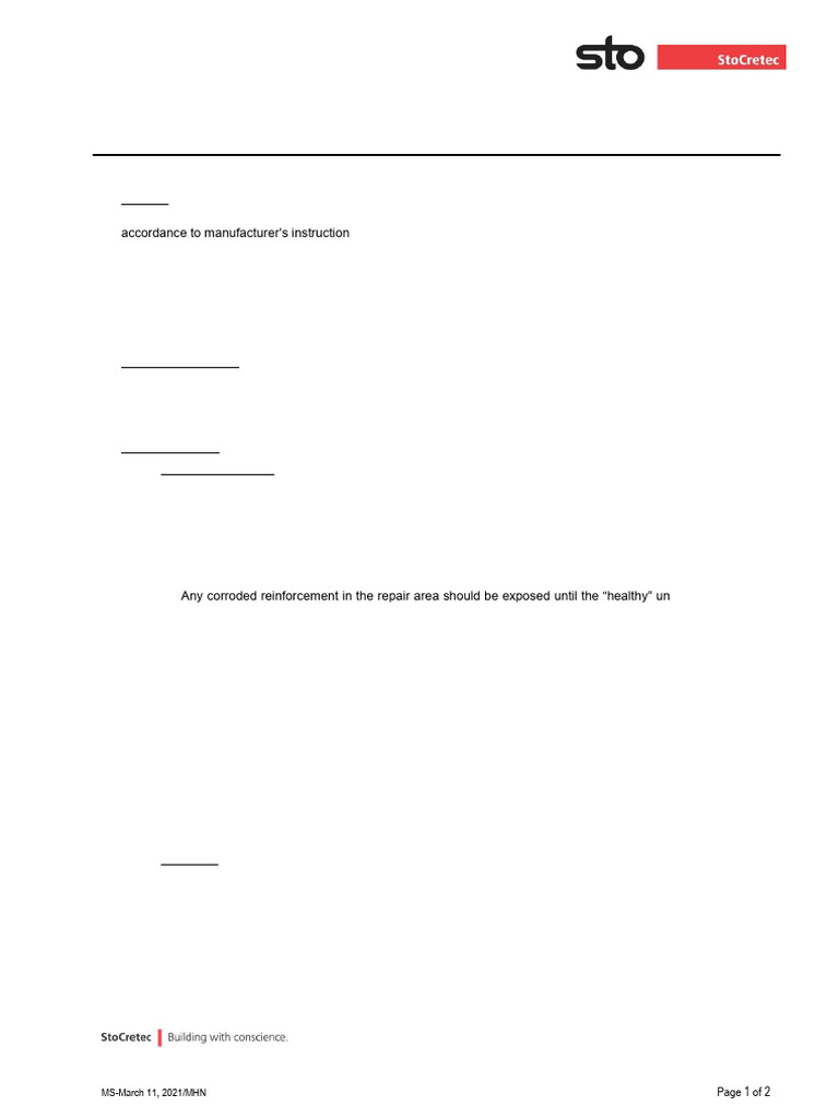 MS StoCrete MC2001 - 210311 | PDF