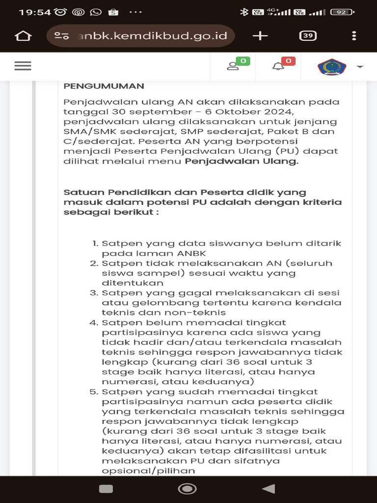 Pengumuman Untuk PU | PDF