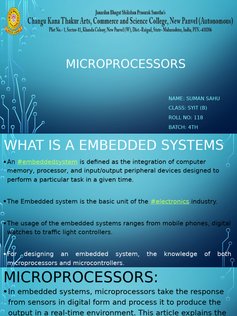 Microprocessor Syit (Autosaved) | PDF