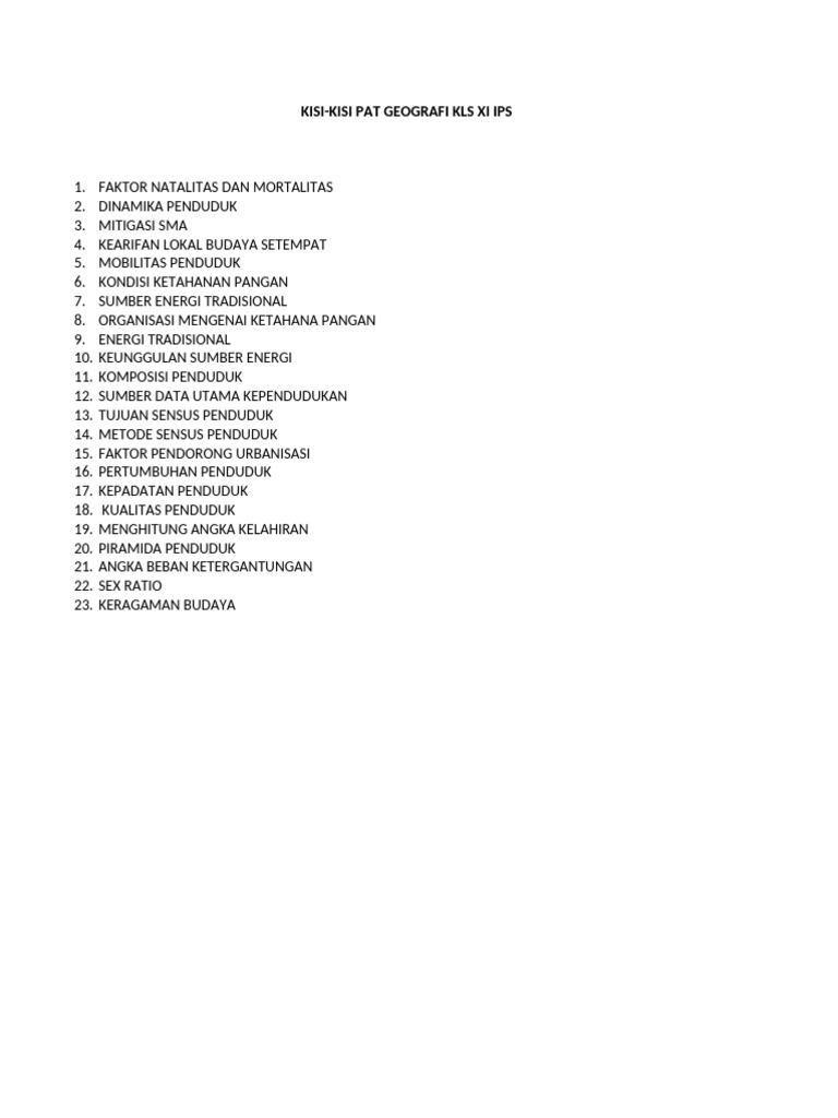 Kisi Geo Xi Ips | PDF