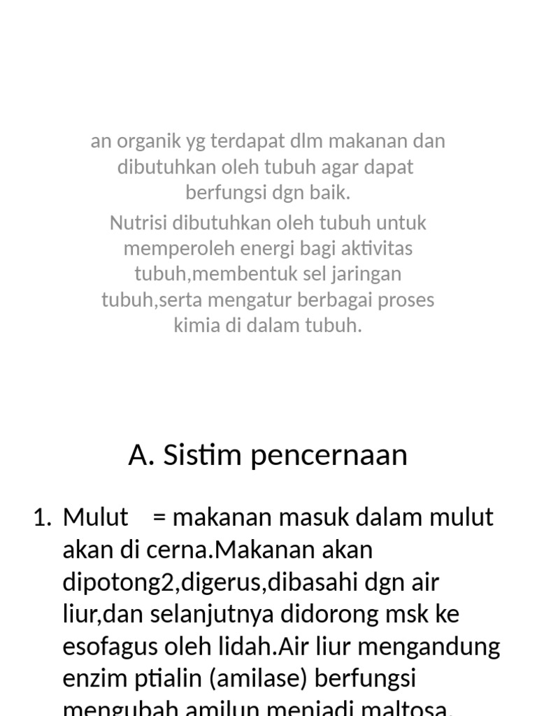 Kebutuhan Nutrisi 2 | PDF