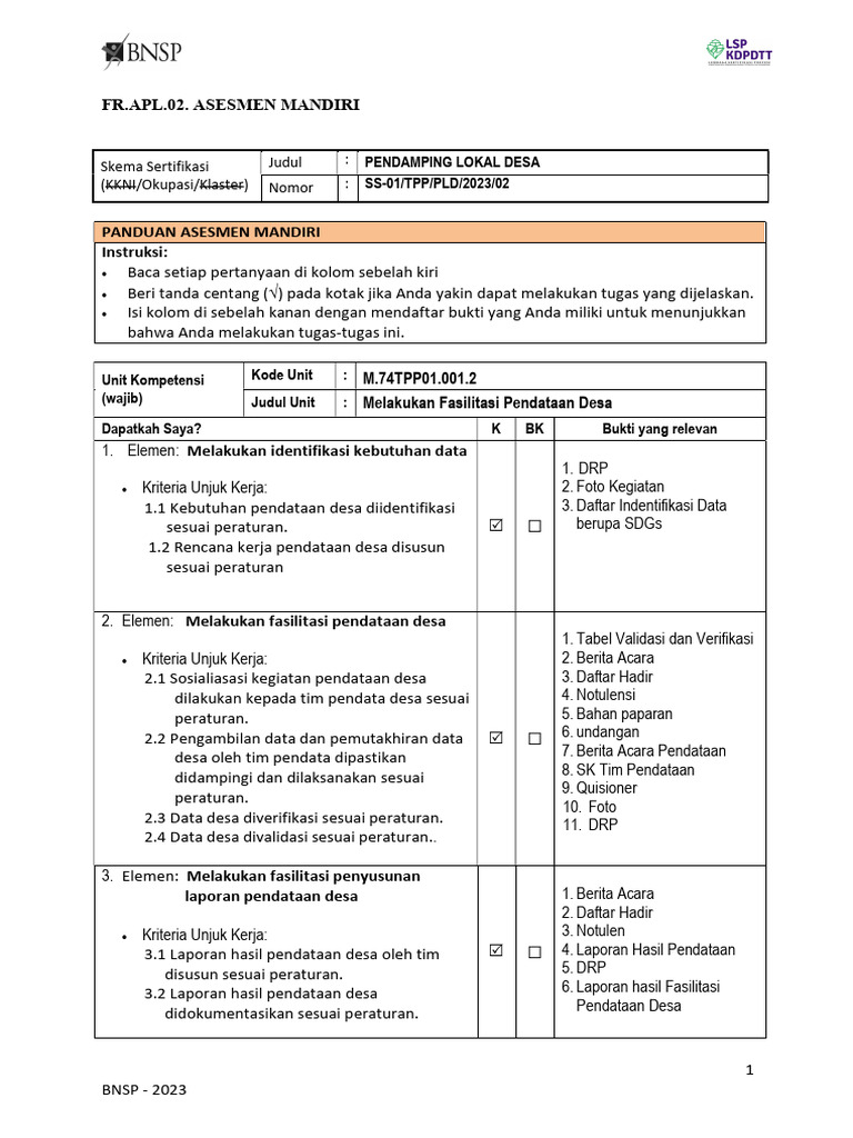 APL 2 Jadi 1-7 | PDF