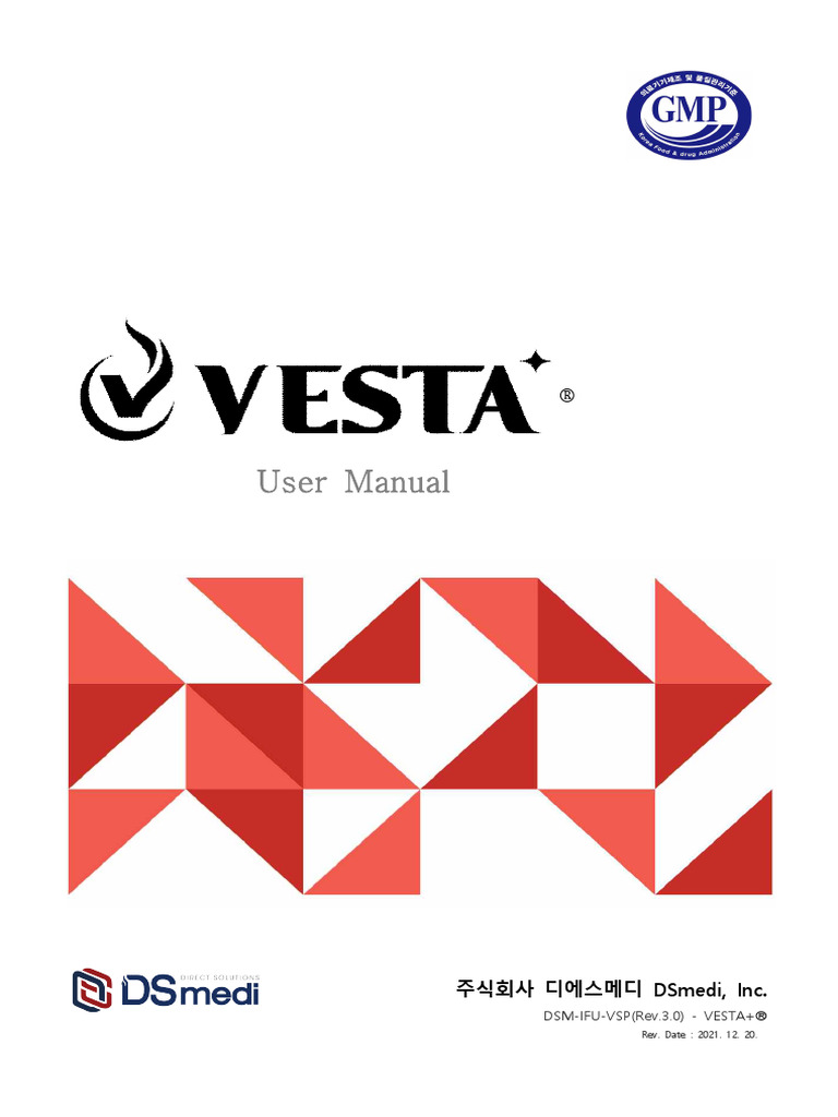 VESTA+ User Manual - Eng - Rev3.0 | PDF
