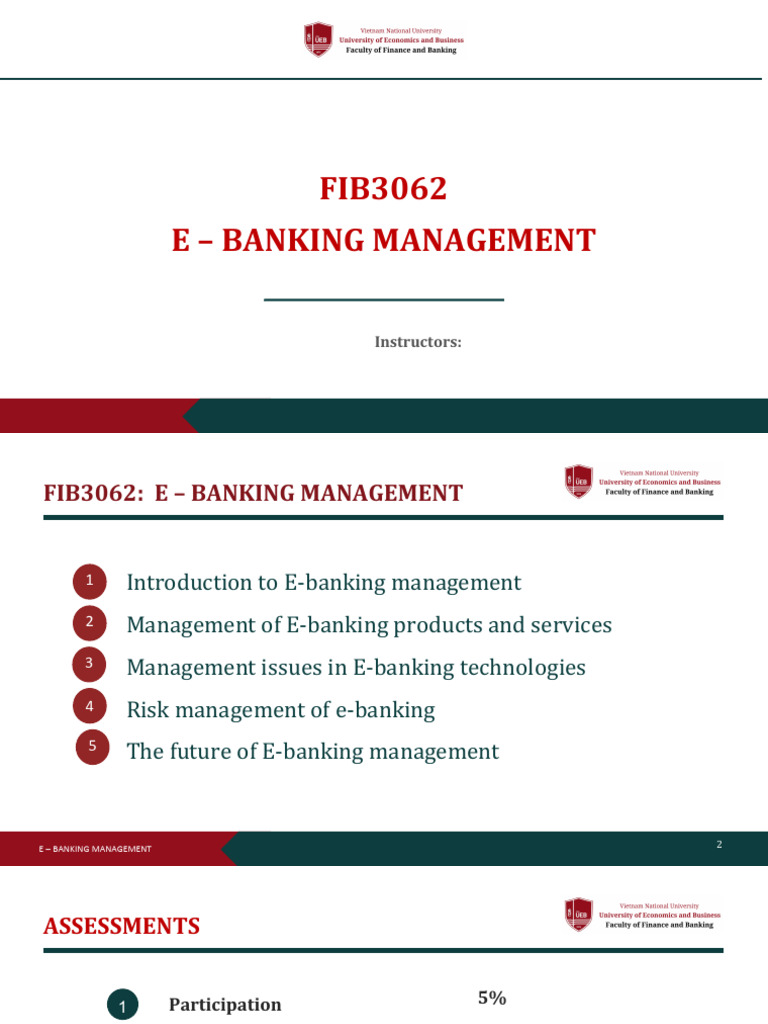 SLIDE E BANKING Chapter 1 | PDF
