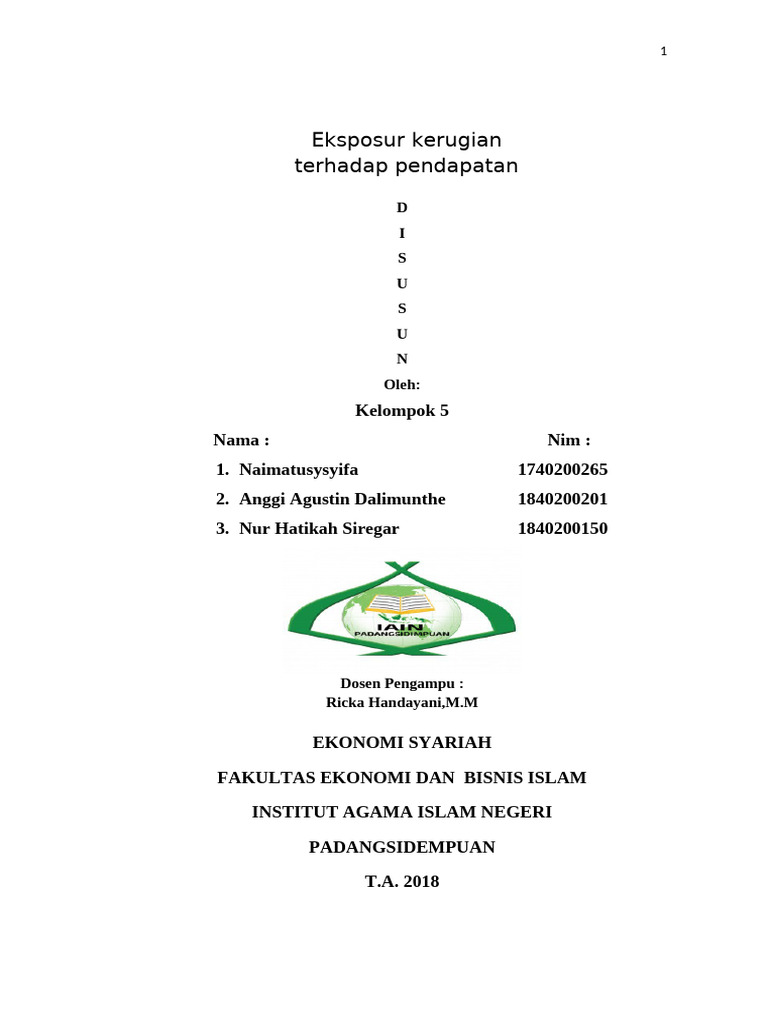 Tugas Kelompok 5 Manajemen Resiko AK2 Sem6 | PDF