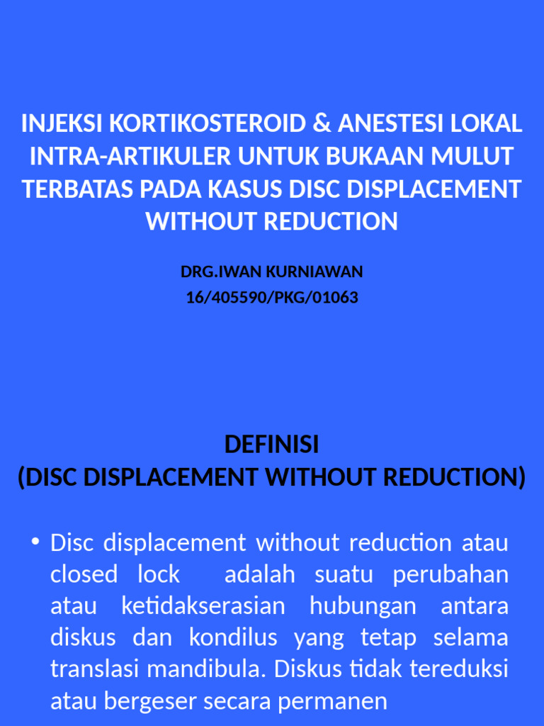Injeksi Kortikosteroid Intraradikuler | PDF