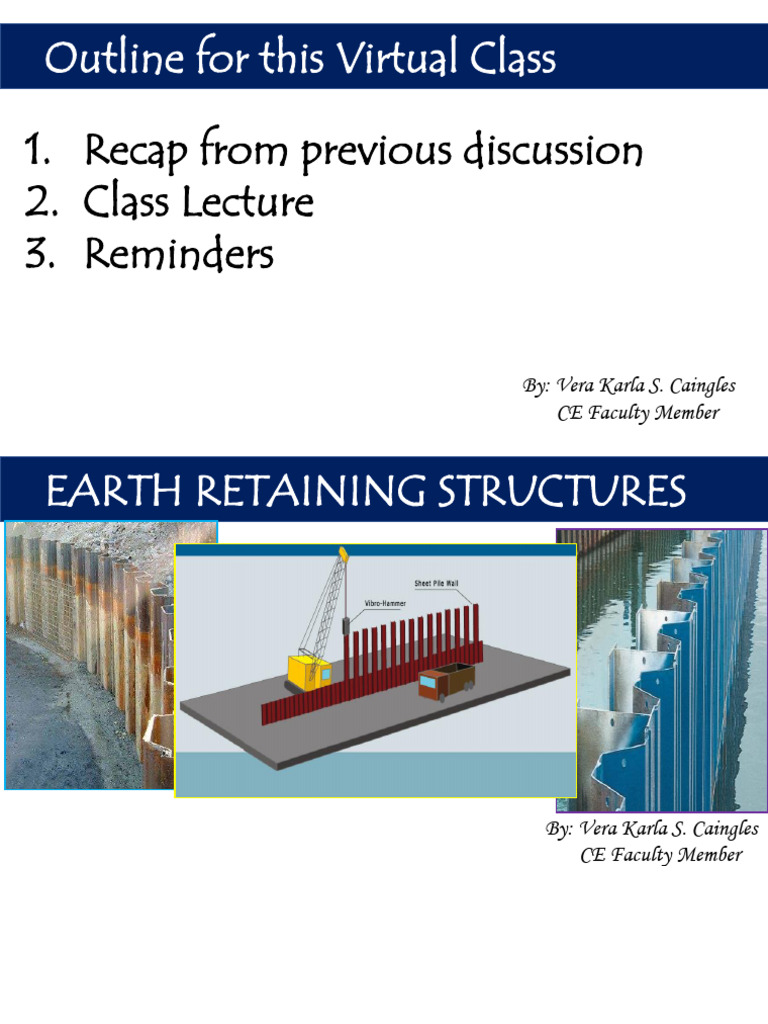 Week 4 - Sheet Piles | PDF