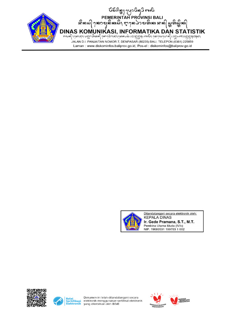 Diskominfos Prov Bali | PDF