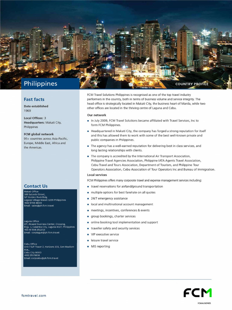 FCM TSI - Company Fact Sheet - Compressed | PDF