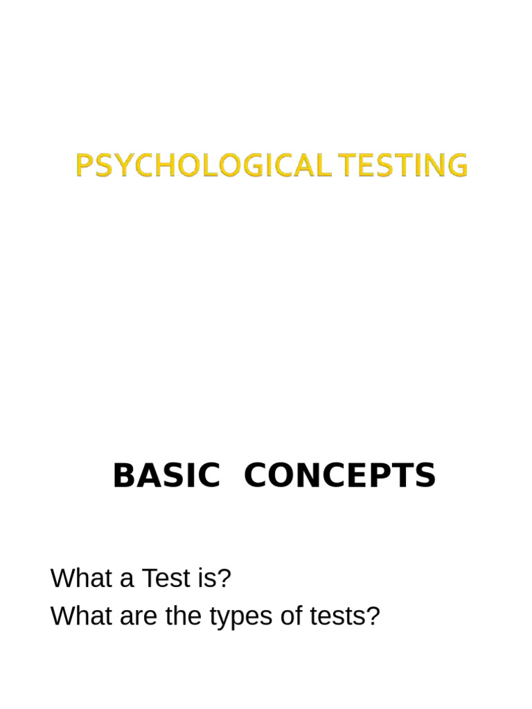 Psycho Testing Imp | PDF