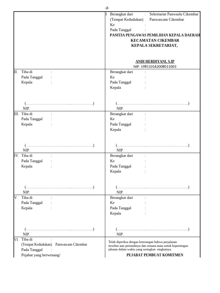 Visum Belakang | PDF