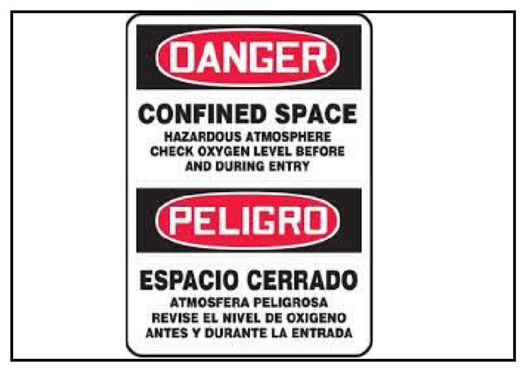 A3 - Confined Space Hazardous Atmosphere Dual Language | PDF