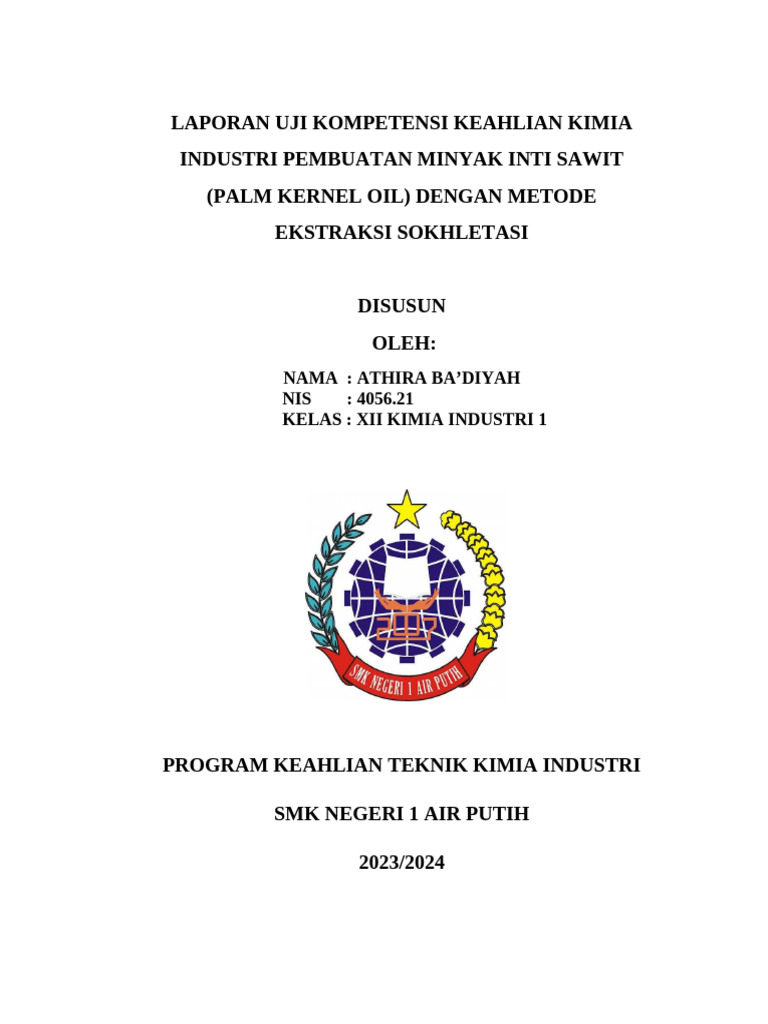 Laporan Ukk Athira | PDF