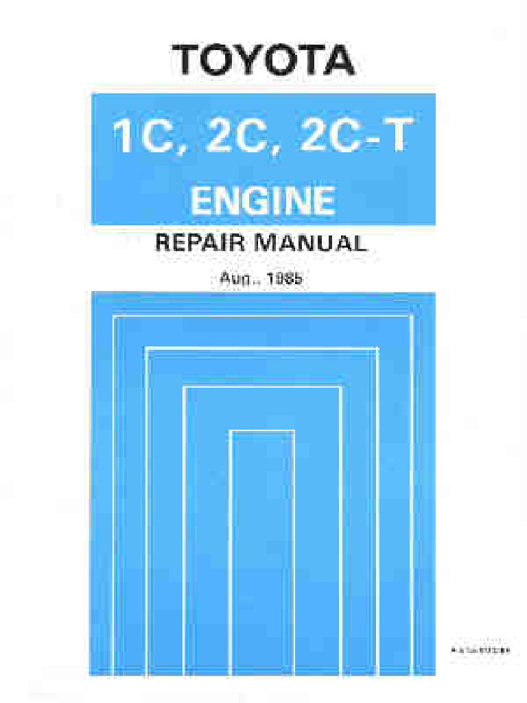 Manual Toyota 2C | PDF