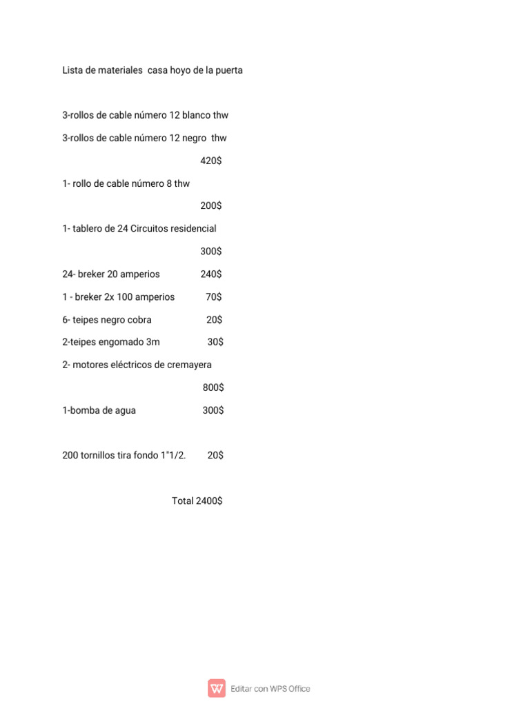 Lista de materi-WPS Office | PDF