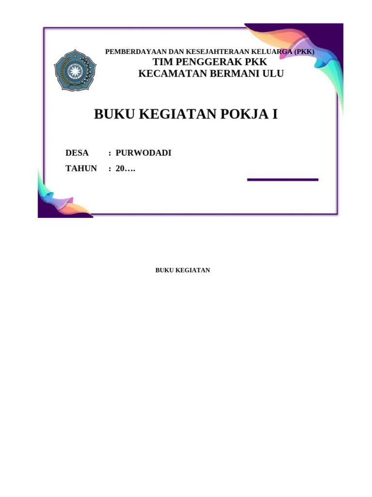 Blanko Kosong Pokja 1 | PDF