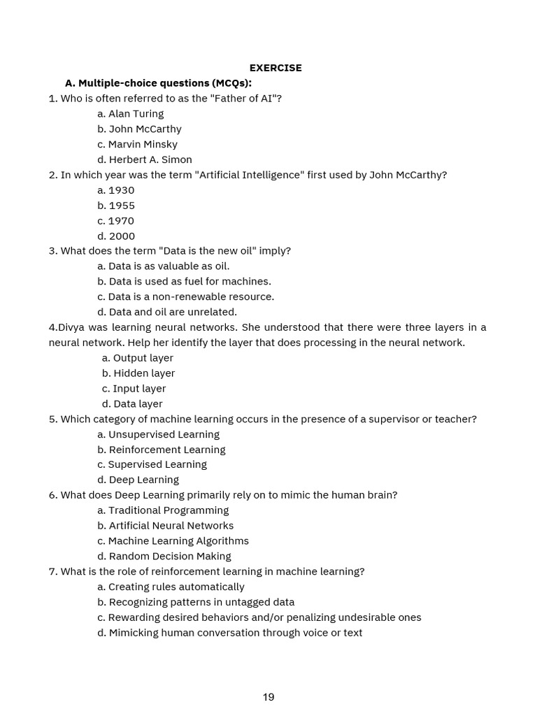 Unit 1 - Introduction Artificial Intelligence For Everyone | PDF Unit 1 - Introduction Artificial Intelligence For Everyone | PDF