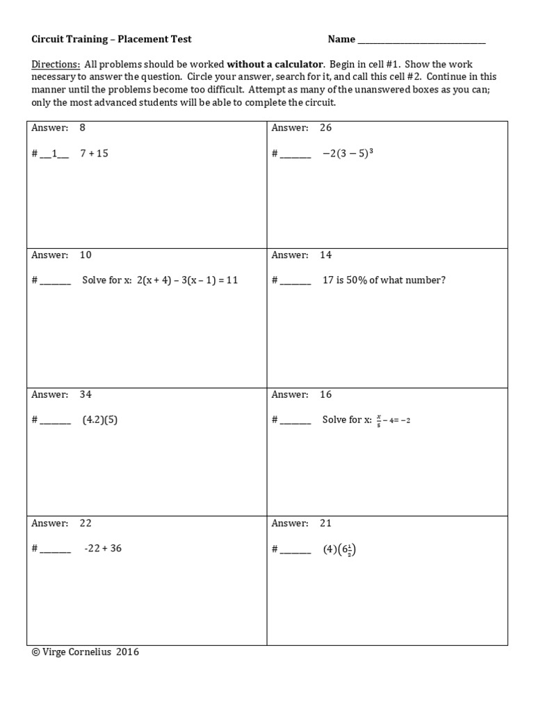 APC 1CT Placement Test Circuit | PDF