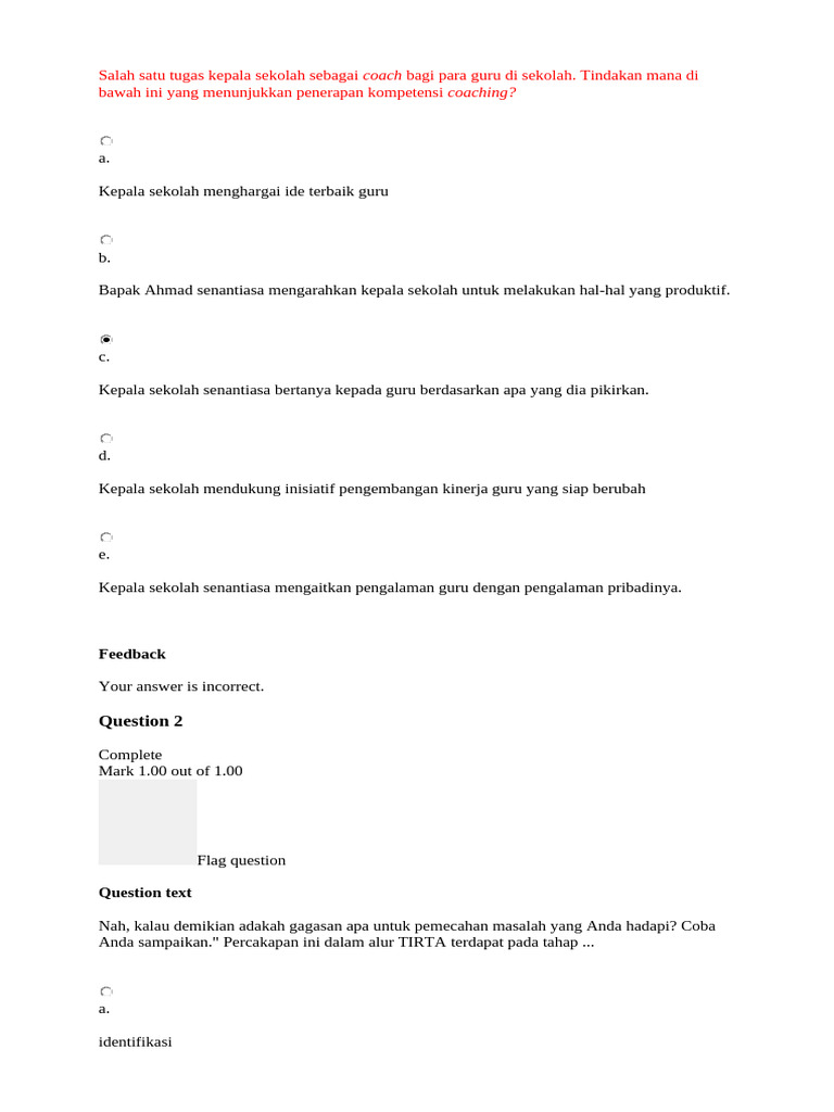 Pre Test | PDF