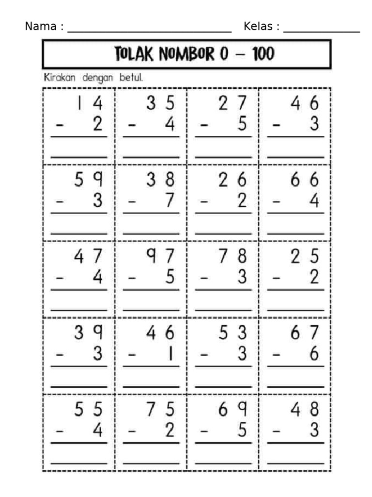 Tolak Tanpa Mengumpul Semula | PDF