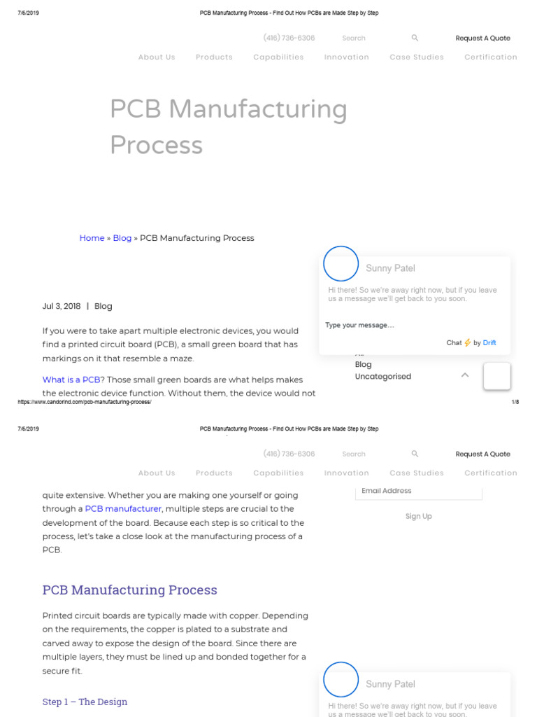 PCB Manufacturing Process - Find Out How PCBs Are Made Step by Step | PDF