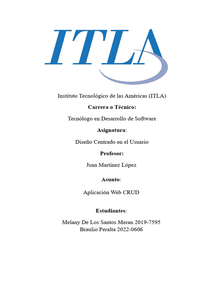 Aplicacion Web CRUD | PDF Aplicacion Web CRUD | PDF