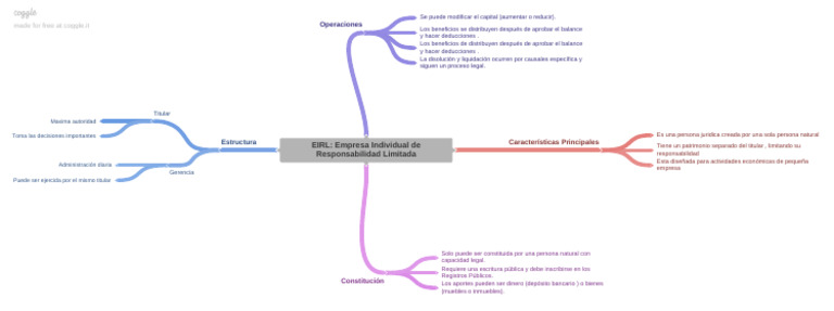 EIRL Empresa Individual de Responsabilidad Limitada | PDF
