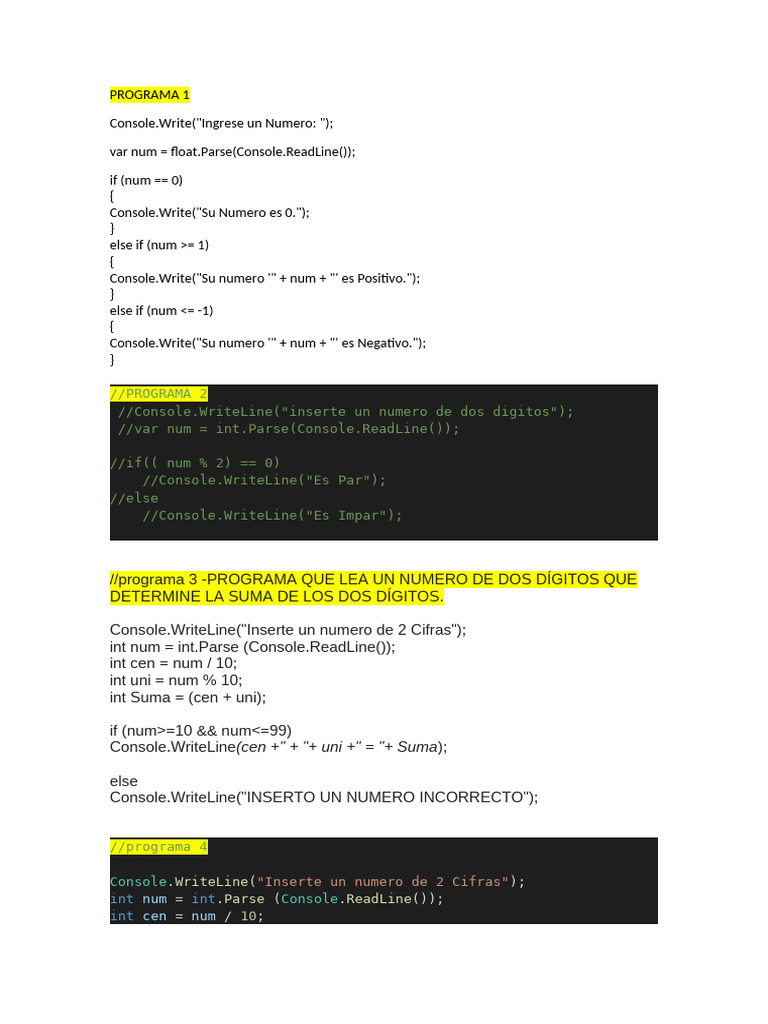 Tarea 4 de Programacion | PDF