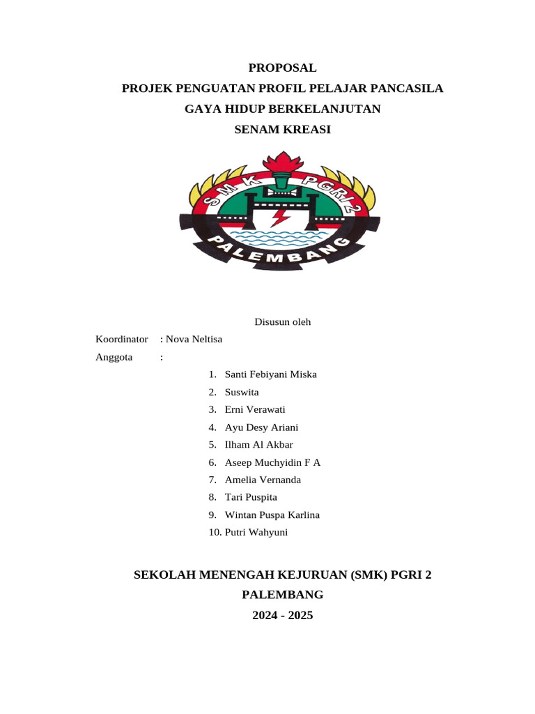 Proposal P5 GAYA HIDUP BERKELANJUTAN REVISI FIX 1 | PDF