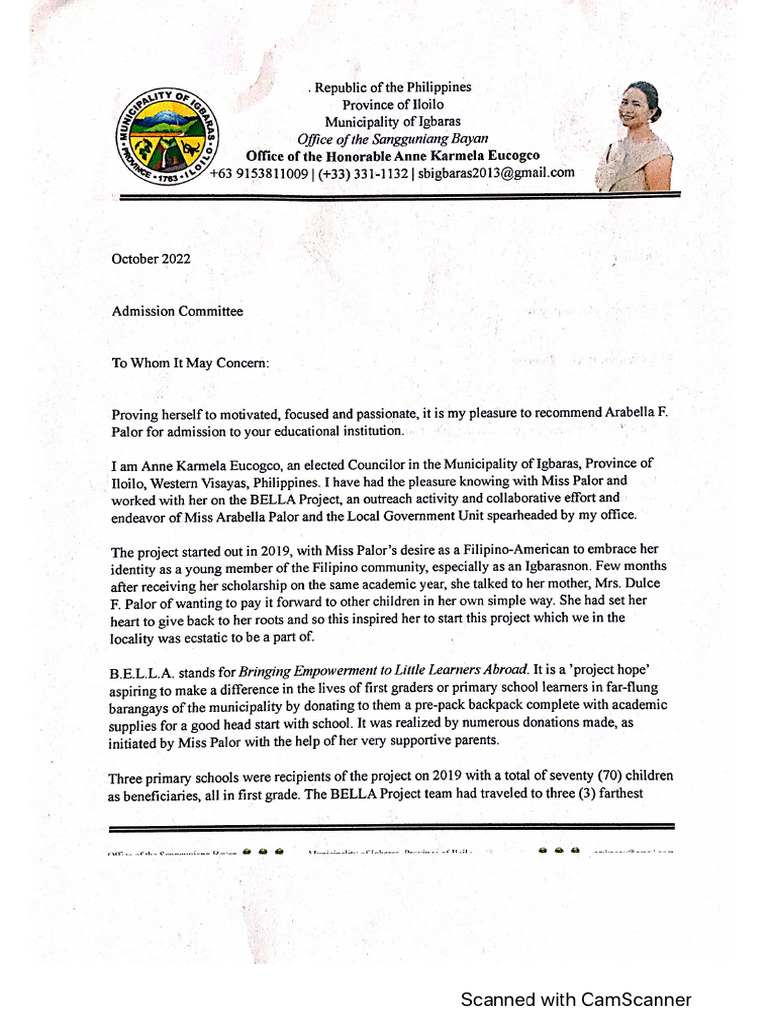 Sa Ole Letter Request For Conduct of Activity | PDF