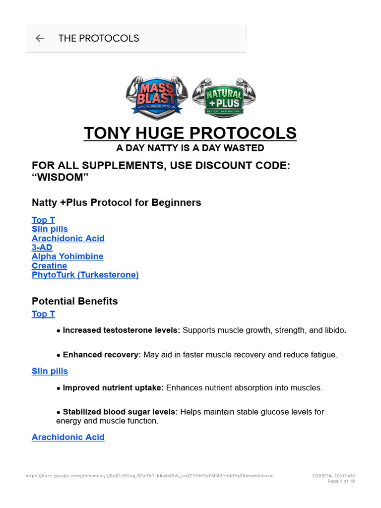 THE PROTOCOLS Tony Huge | PDF