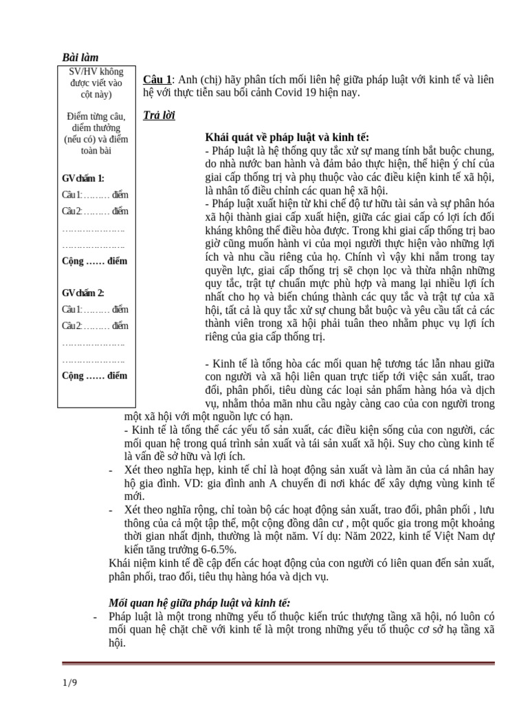 Bài-Làm-Pldc 2 | PDF