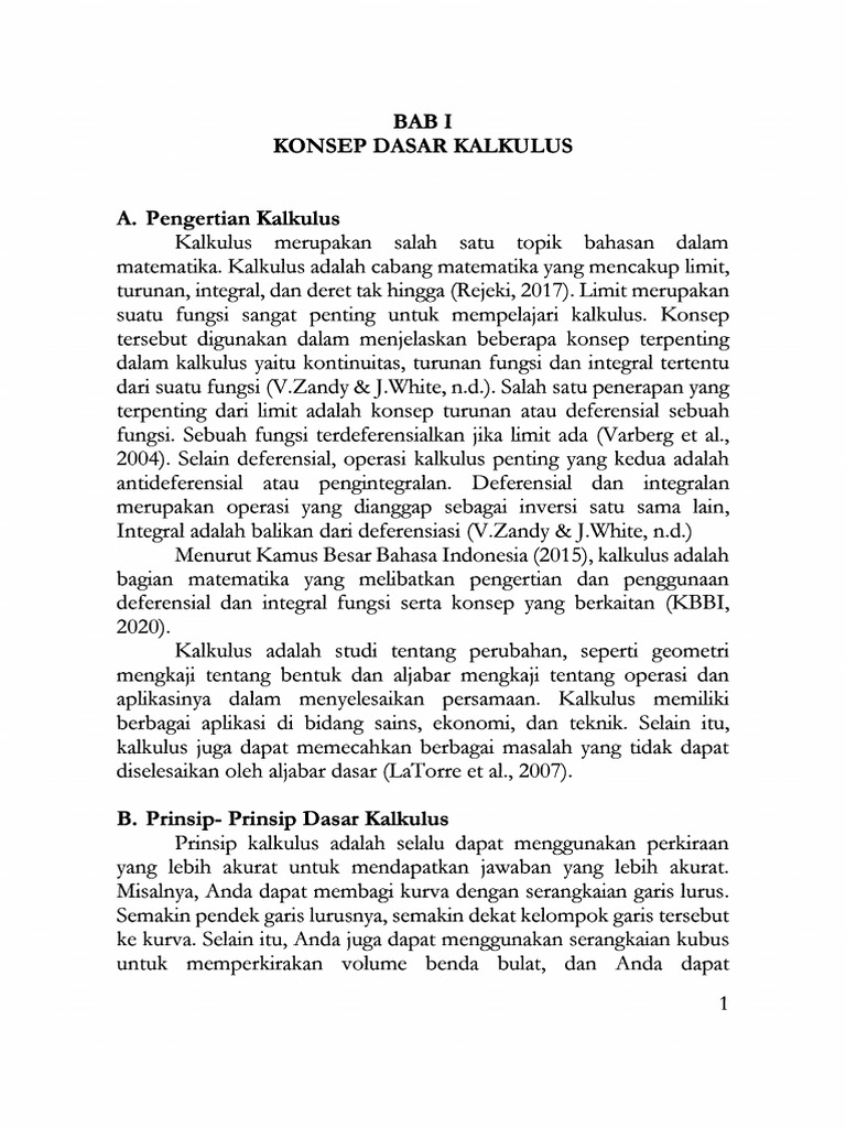 Konsep Dasar Kalkulus (P1) | PDF