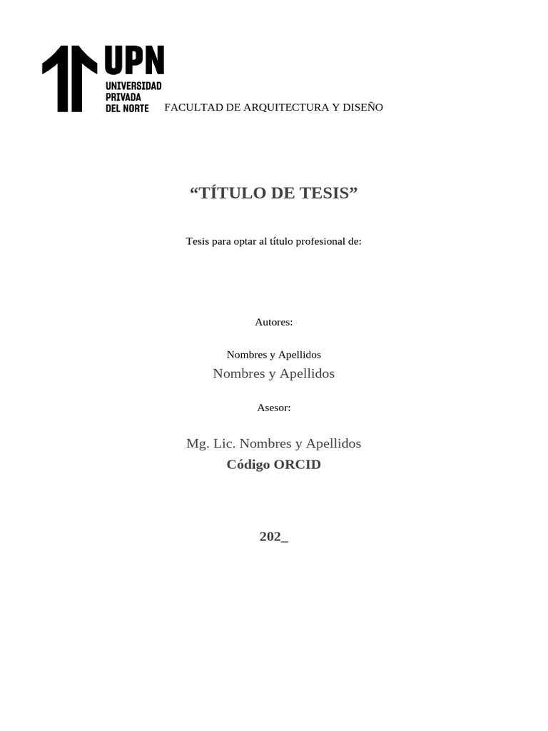 Formato para Tesis - Fac. de Arq - Diseño Industrial | PDF