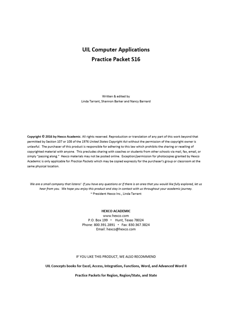 CompApps PPKT Sample | PDF