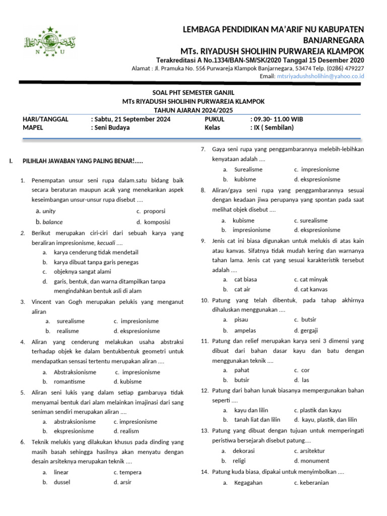 PHT 9 Gasal 2023 | PDF