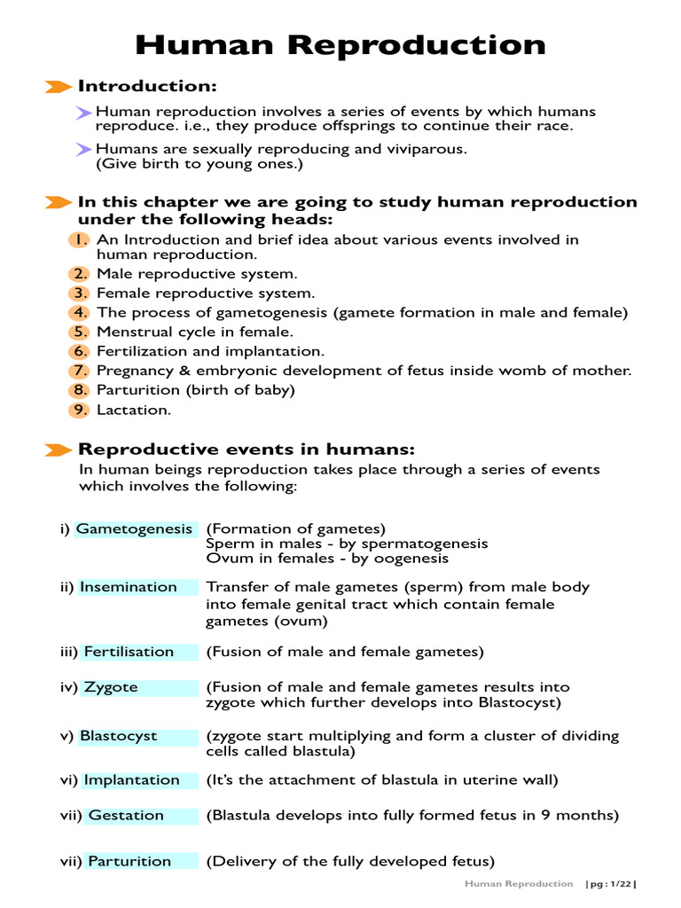 Human Reproduction | PDF