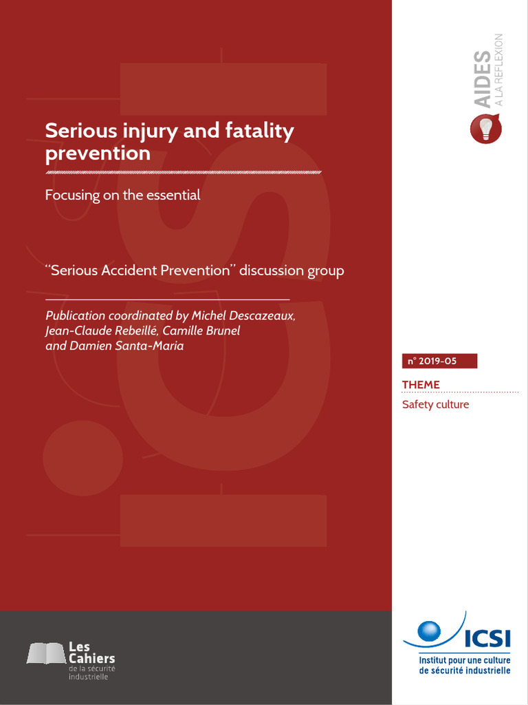 SERIOUS INJURY AND FATALITY PREVENTION (SIFs) | PDF