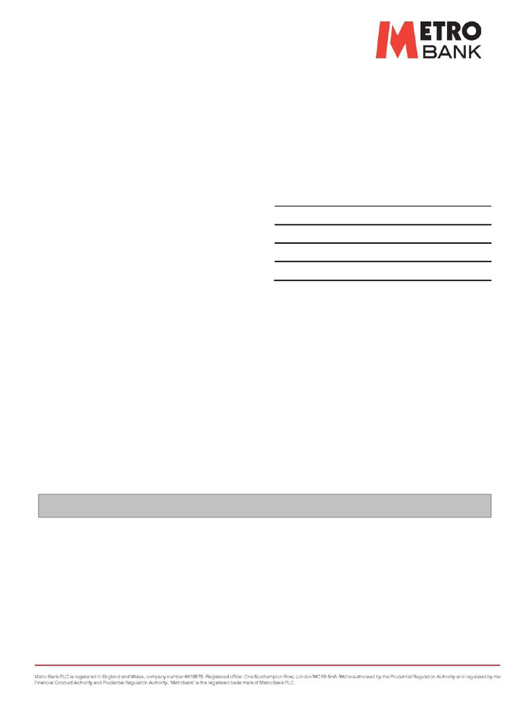 Metro-Statement January 2020 | PDF | Overdraft | Debit Card