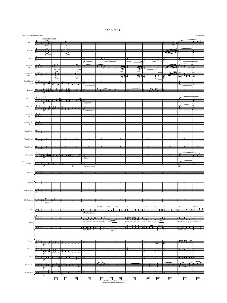 SALMO 142 - Full Score | PDF