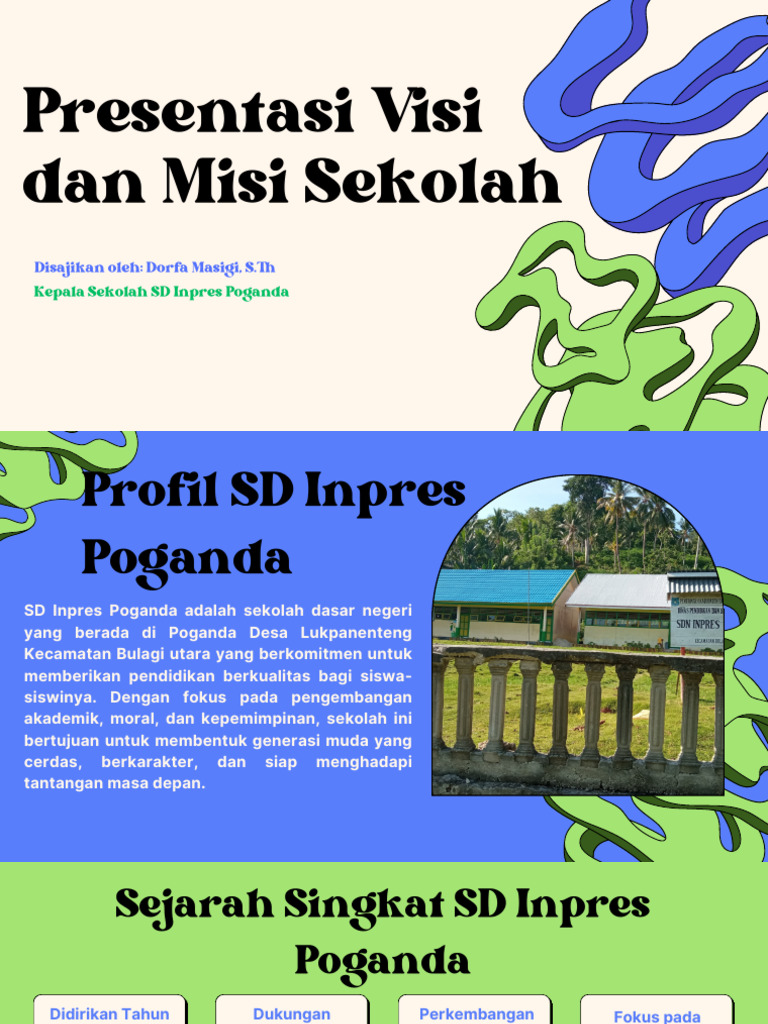 Presentasi Visi Dan Misi Sekolah | PDF