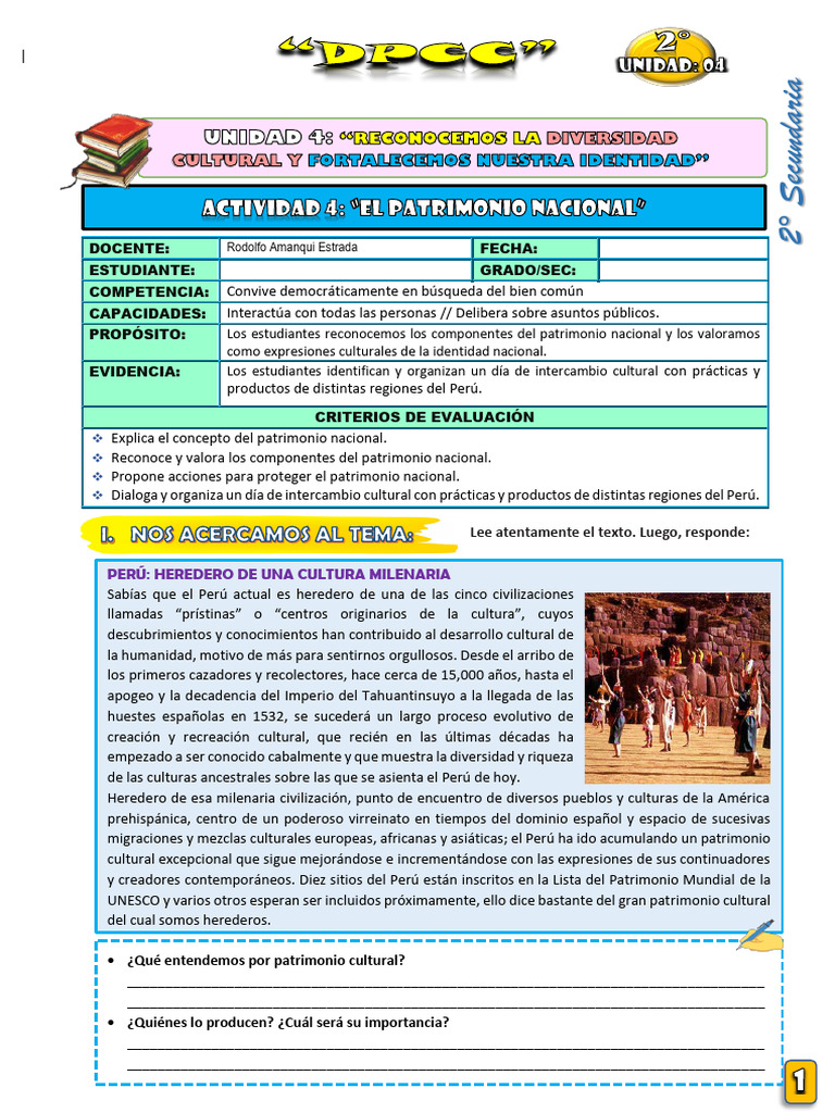 2° DPCC - Actv.05-Unid.4 2023 | PDF