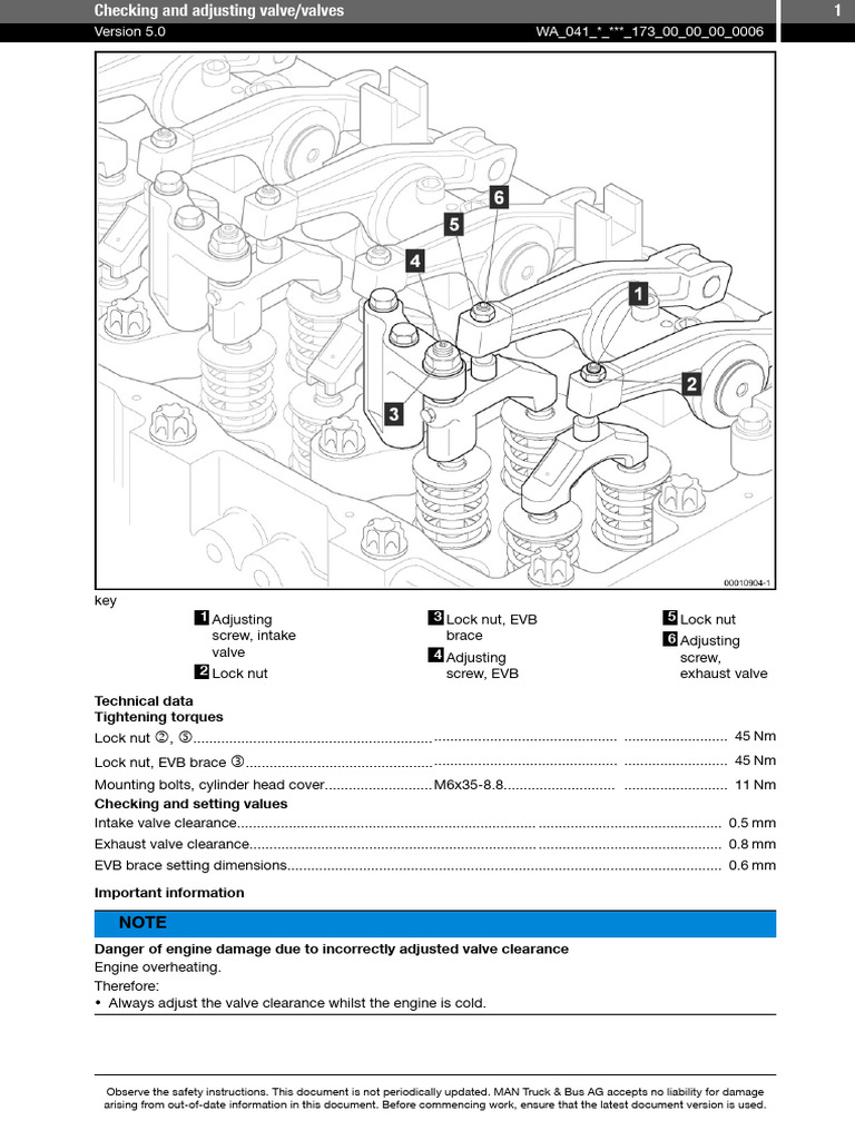 16-Checking and Adjusting Valve - Valves - V5.0 - Eng D2066 | PDF