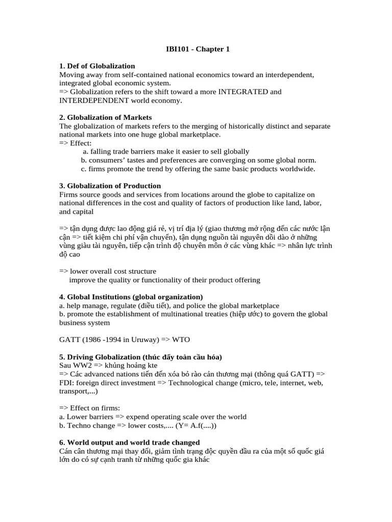 IBI101 Chapter1 Docs | PDF