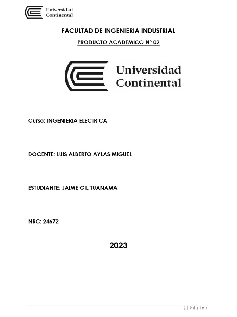 Pa 2 - Ingenieria Electrica | PDF