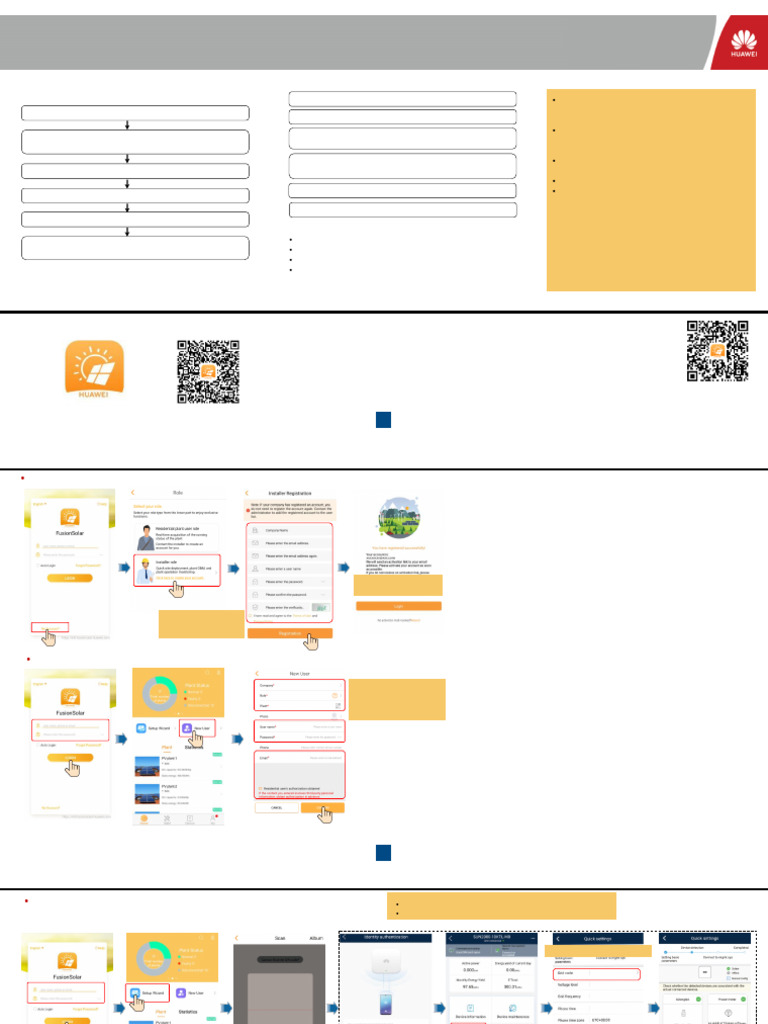 FusionSolar App Quick Guide | PDF