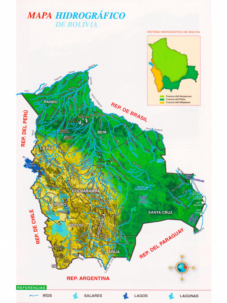 Mapa Hidrografico de Bolivia PDF | PDF