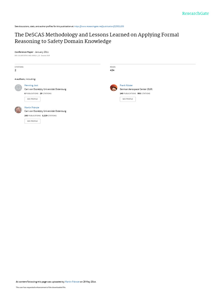 The DeSCAS Methodology and Lessons Learned On Appl | PDF