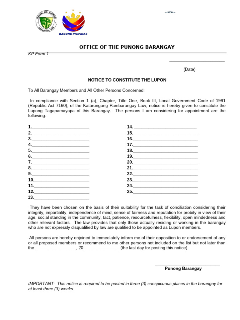 KP Forms | PDF
